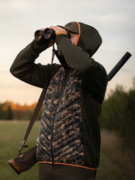 Hunter Hybrid Hood Jacket Men Antler Camouflage | Chevalier