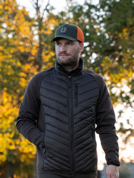 Hunter Hybrid Jacket Men Leather Brown | Chevalier