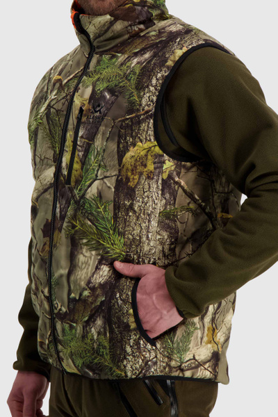 Alaska Tundra Ms Reversible Padded Vest, Blaze 3D | Alaska 1795